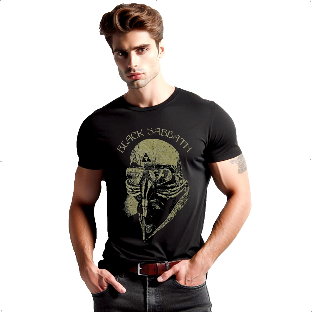 Camiseta Black Sabath Sabbath Mask Us Máscara Tour '78 Ozzy Osbourne ...
