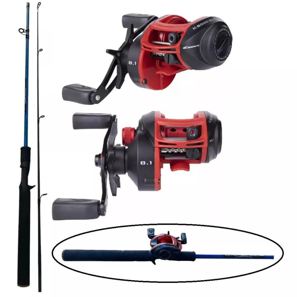 Kit Pesca Carretilha Kawana Bait Anticabeleira + Vara 1,50m Cmik 15-25lb | Shopee Brasil
