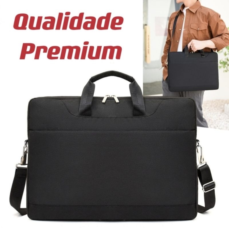 Pasta Bolsa De Ombro Executiva Notebook 15,6 polegadas Impermeavel Veludo | Shopee Brasil
