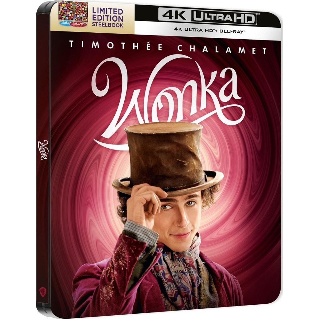 Steelbook Wonka (2023) Timothée Chalamet - 4k UHd + Blu-ray | Shopee Brasil