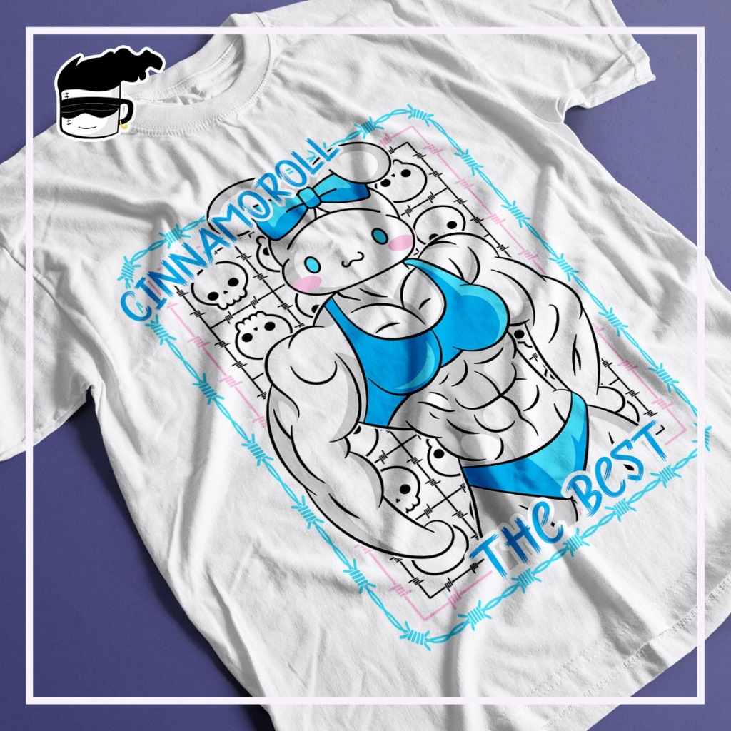 Camiseta Cinnamoroll V2 Maromba Treino Bodybuilding Unissex Camisa ...