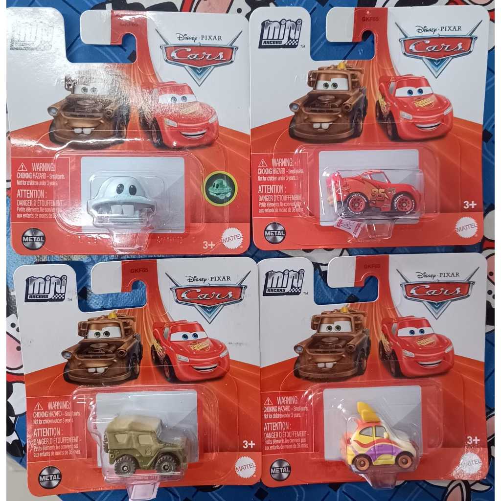 Mattel Mini Racers Carrinho em Metal Disney - Pixar Cars Macqueen GKF65 RAMÓN CAL MATOR FILLMORE ...