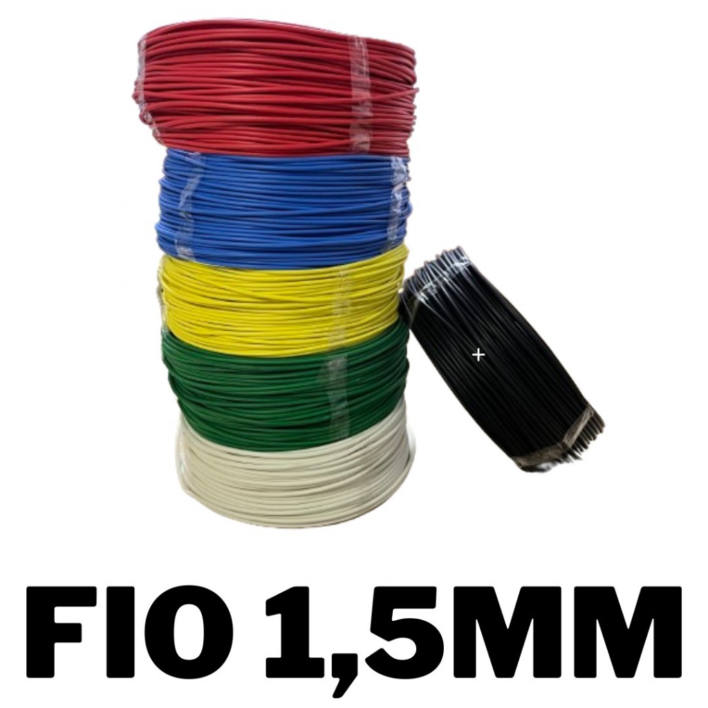 FIO AUTO FLEXIVEL 1.5mm - 50METROS. | Shopee Brasil