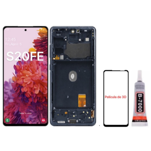 Frontal Touch Lcd Display Tela Compatível Galaxy S20 FE G780 SM-G780F ...