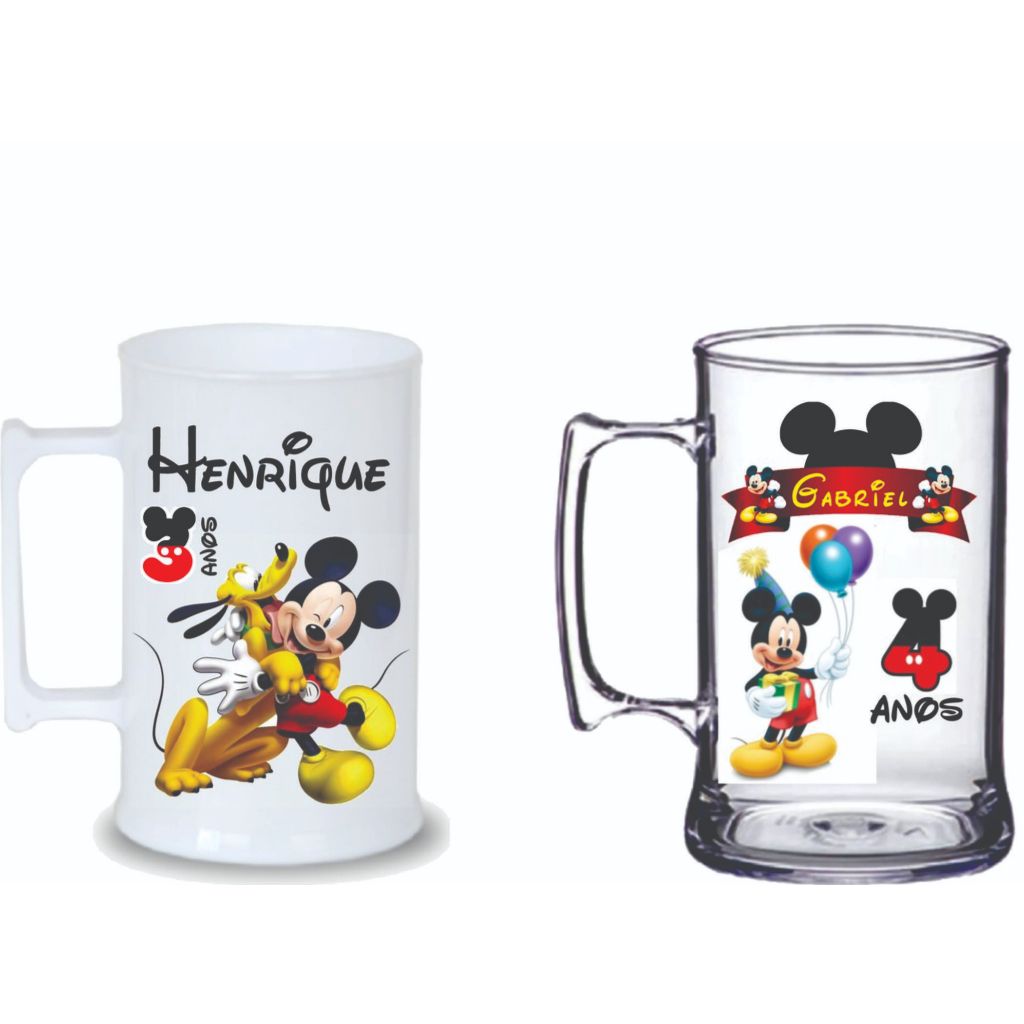 Kit 40 Canecas de Chopp 500ml Personalizada Acrílico Cerveja Chopp ...