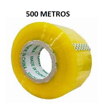 Fita Adesiva Transparente 500 metros, Durex Largo (realmente tem 500m e ...