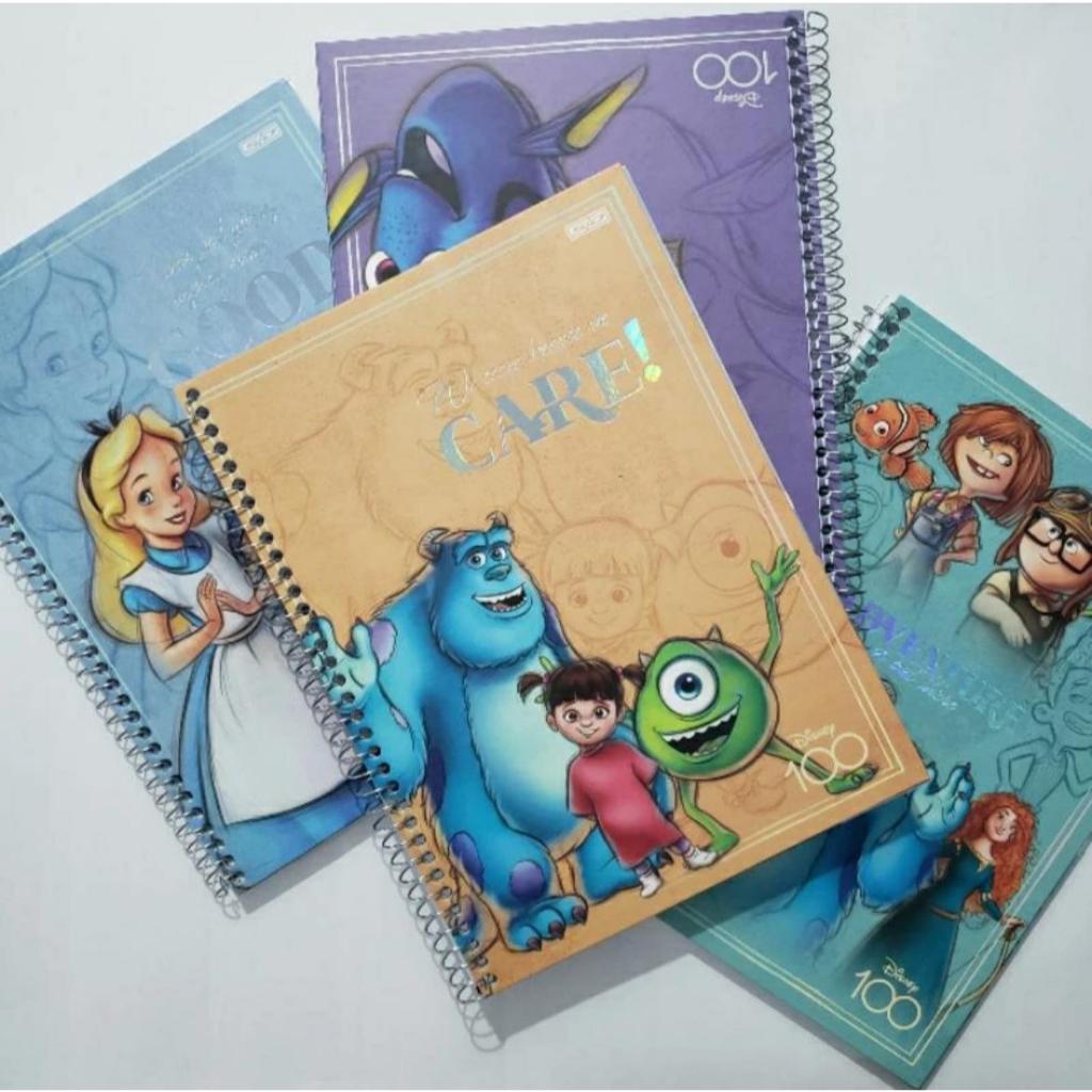 Caderno Disney 100 Anos Universitário 1 Matérias 80 Folhas | Shopee Brasil