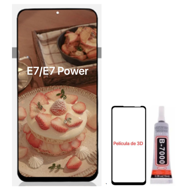 Tela Frontal Touch Display Compativel E7 / E7 Power Xt2097 Xt2095 Sem Aro / Com Aro | Shopee Brasil