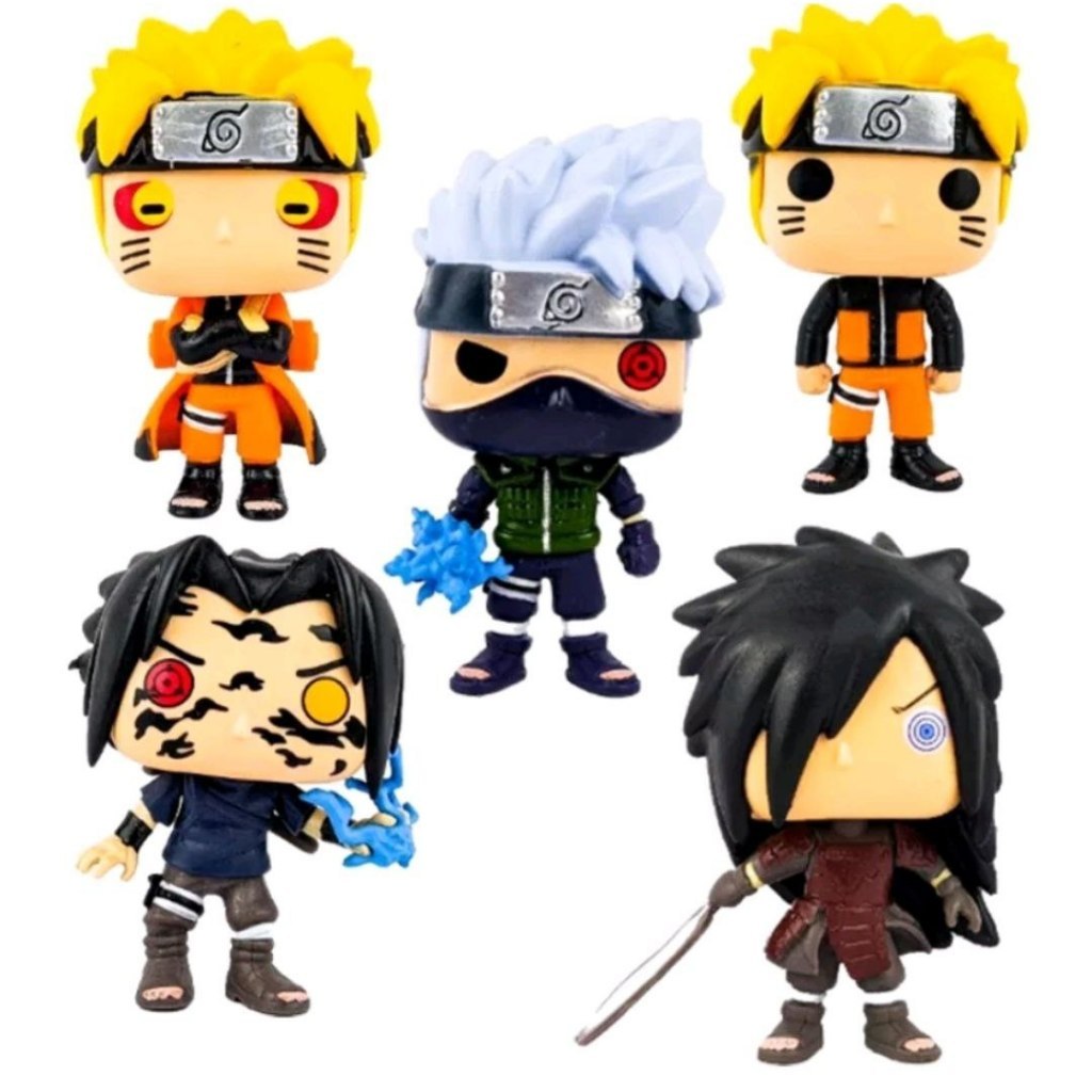 Kit 4 Bonecos Funko Pop Naruto Colecionável Uzumaki Naruto Shippuden ...