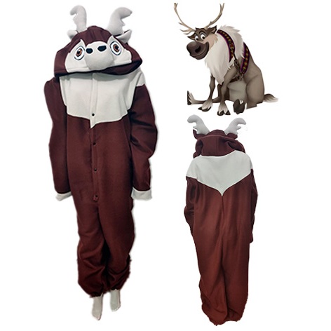 Pijama sven a Rena frozen Macacão Adulto Promoção Kigurumi Disney ...
