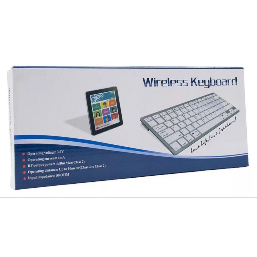 Teclado Bluetooth Sem Fio Portátil Wireless Keyboard | Shopee Brasil