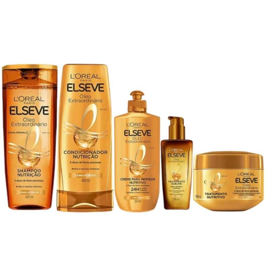 Kit Loreal Elseve Óleo Extraordinário - Escolha seu Kit | Shopee Brasil