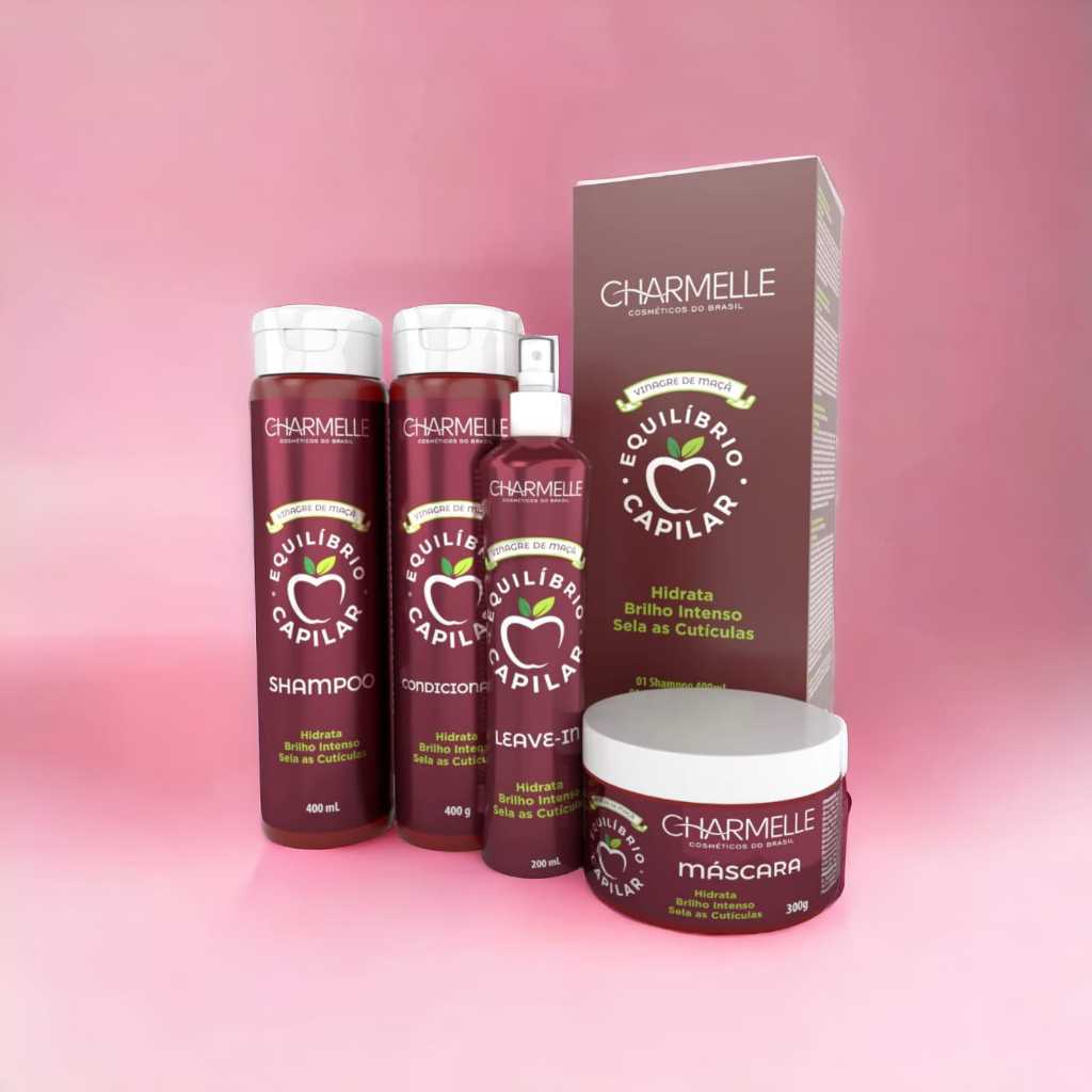 Kit Charmelle Vinagre De Maçã Equilíbrio Capilar | Shopee Brasil