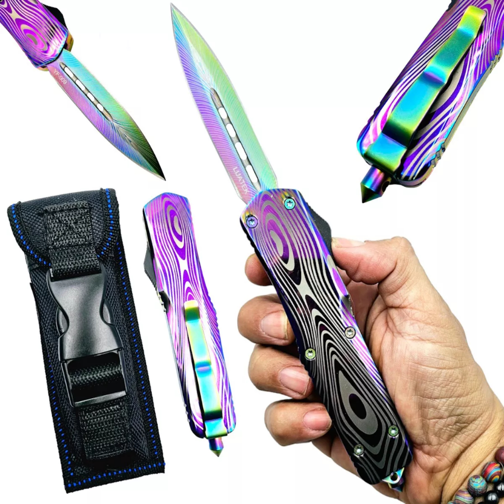 Canivete Automático Abertura Frontal Aço E Quebra Vidro | Shopee Brasil