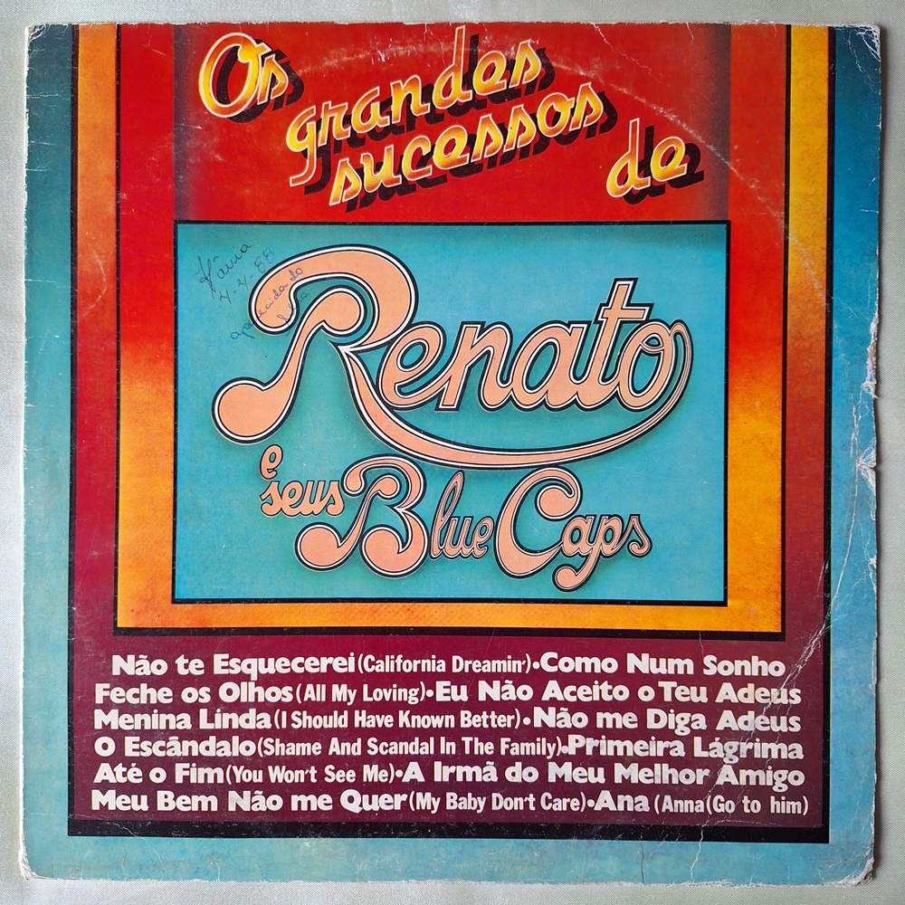 DISCO DE VINIL LP - RENATO E SEUS BLUE CAPS – OS GRANDES SUCESSOS DE RENATO E SEUS BLUE CAPS ...