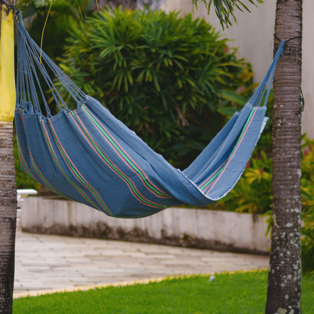 Rede Descanso Rede De Dormir Rede De Descanso Cinza Com Listras ...