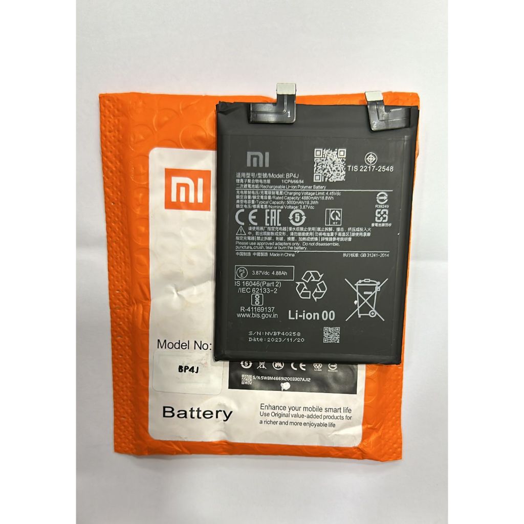 Bateria BP4J 5000mAh para Xiaomi Redmi Note 12 Pro Plus | Shopee Brasil