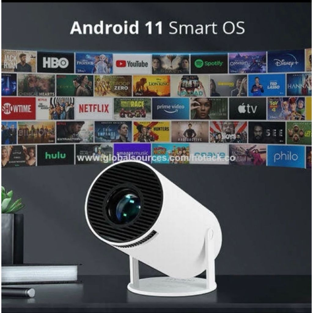 Projetor HY300 4k portatil Smart Android wi-fi espelhamento celular ...