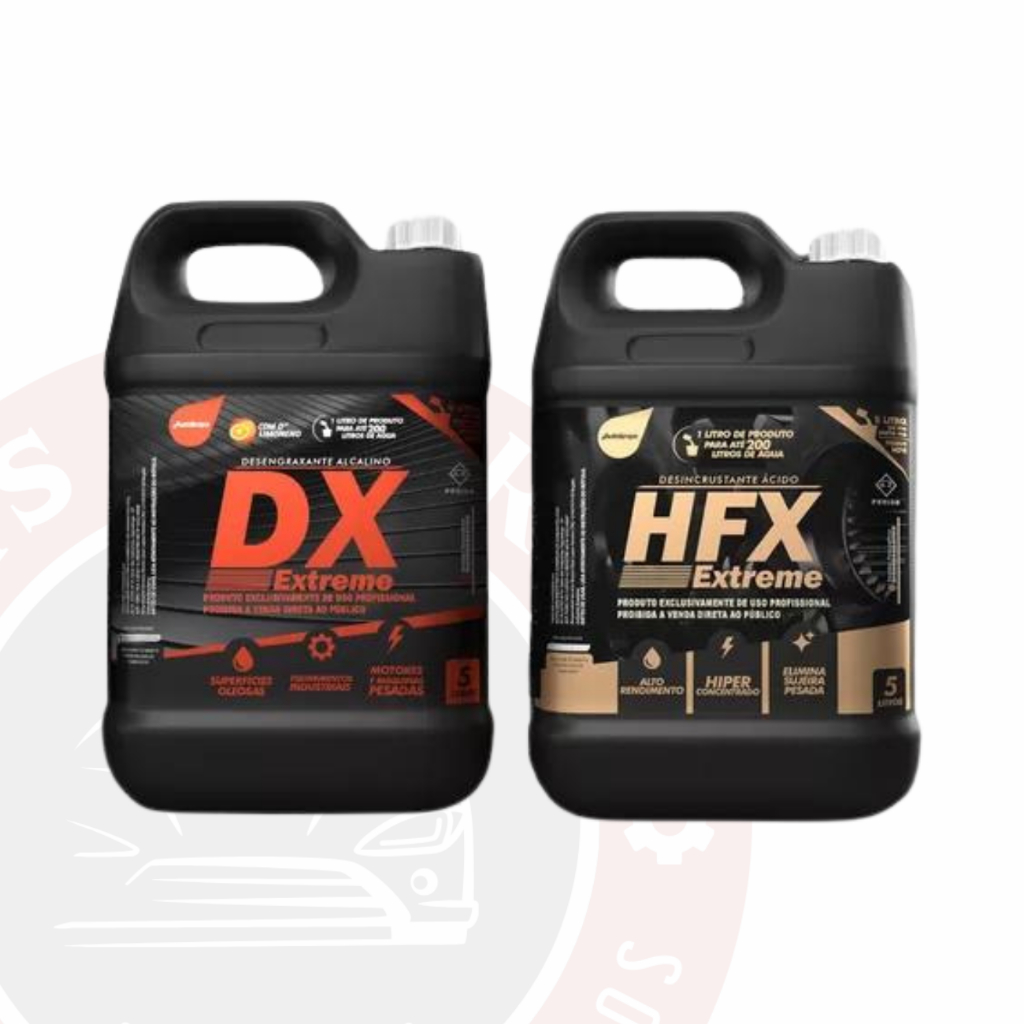 DESINCRUSTANTE HFX EXTREME + DESENGRAXANTE DX EXTREME 1/200 5L | Shopee Brasil