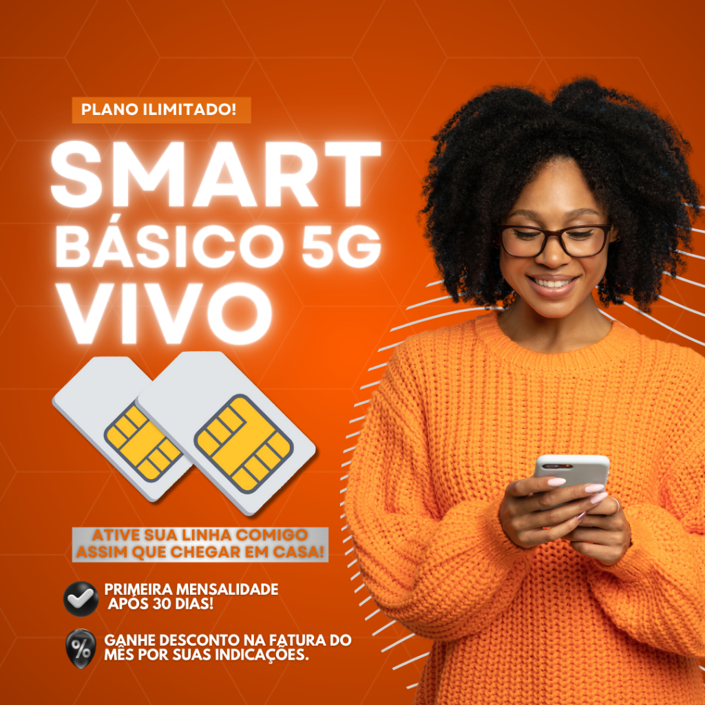 CHIP VIVO INTERNET ILIMITADA SMART BÁSICO PARA CELULARES 10GB FRANQUIA MENSAL | Shopee Brasil