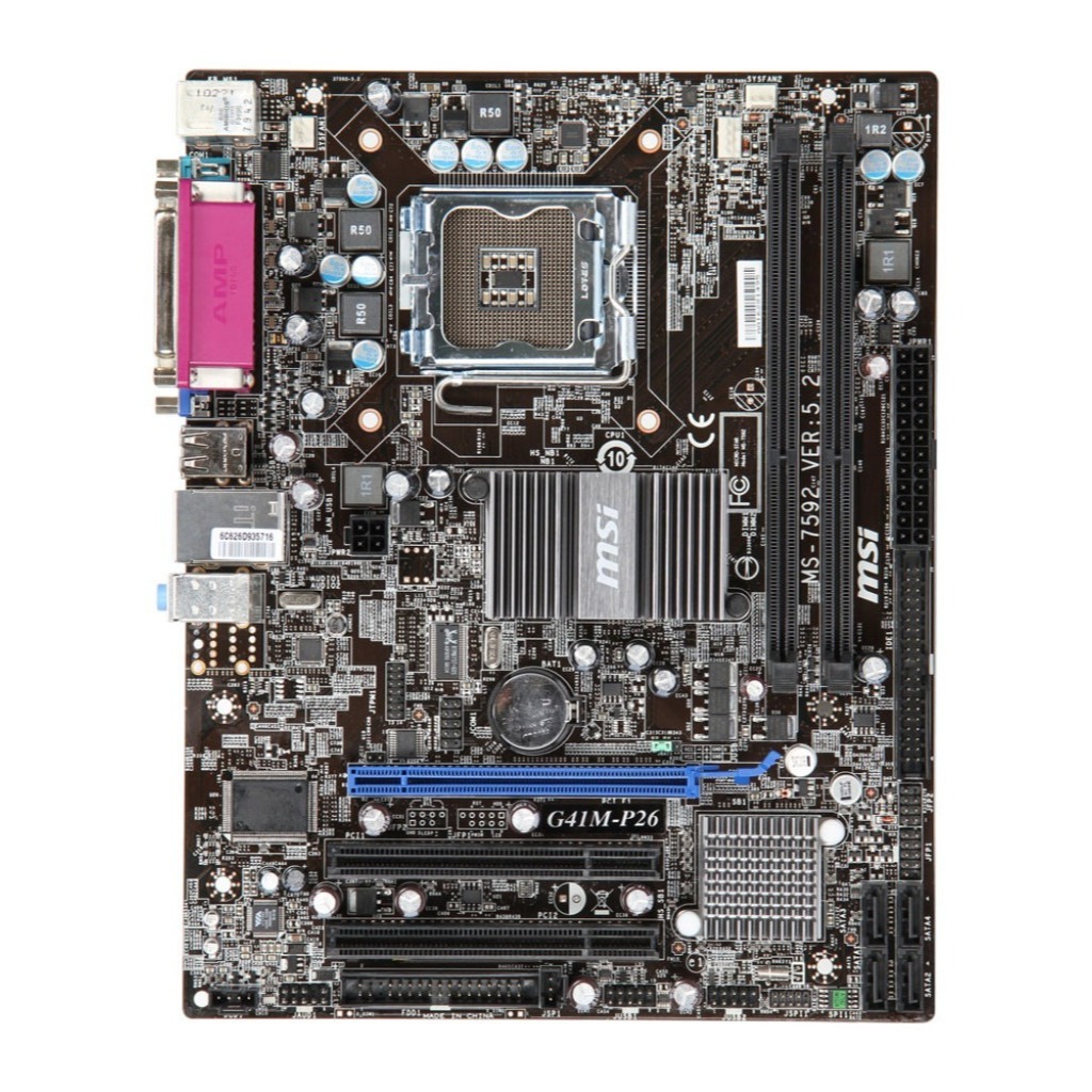Placa Mãe MSI 775 DDR3 G41M-S01 | Shopee Brasil