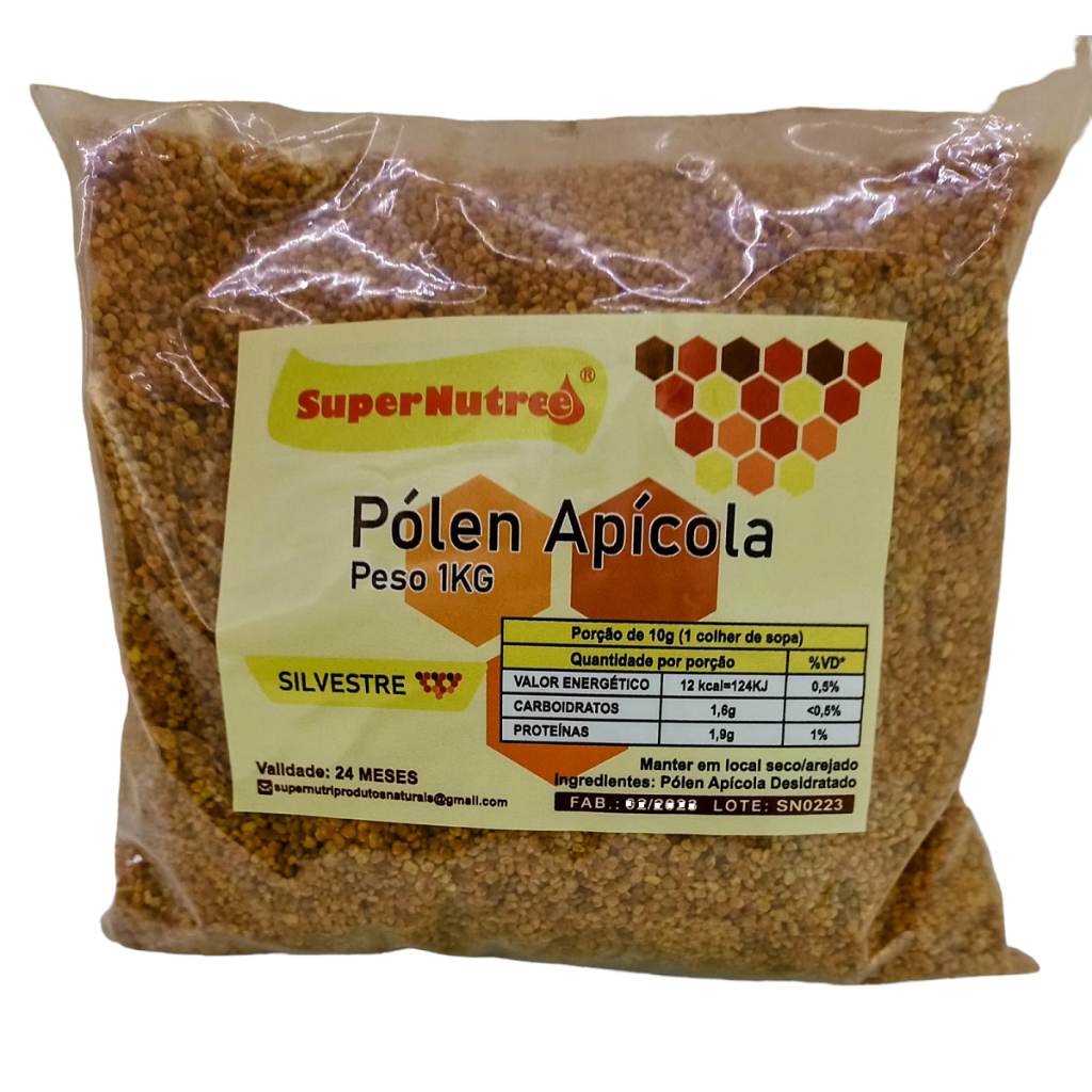 Pólen Apícola Desidratado SuperNutree 1Kg | Shopee Brasil