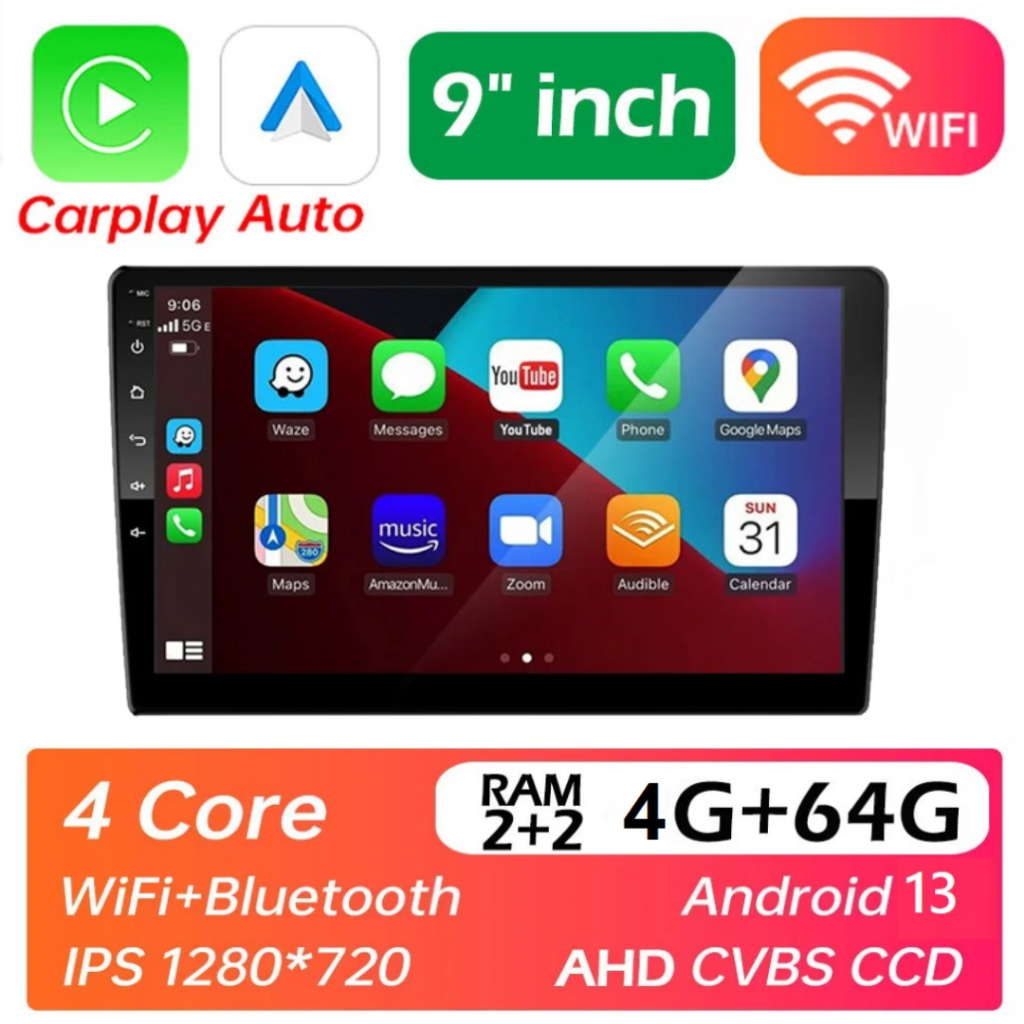 Central Multimídia 9 Polegadas Android WIFI,USB, GPS, Bluetooth | Shopee Brasil