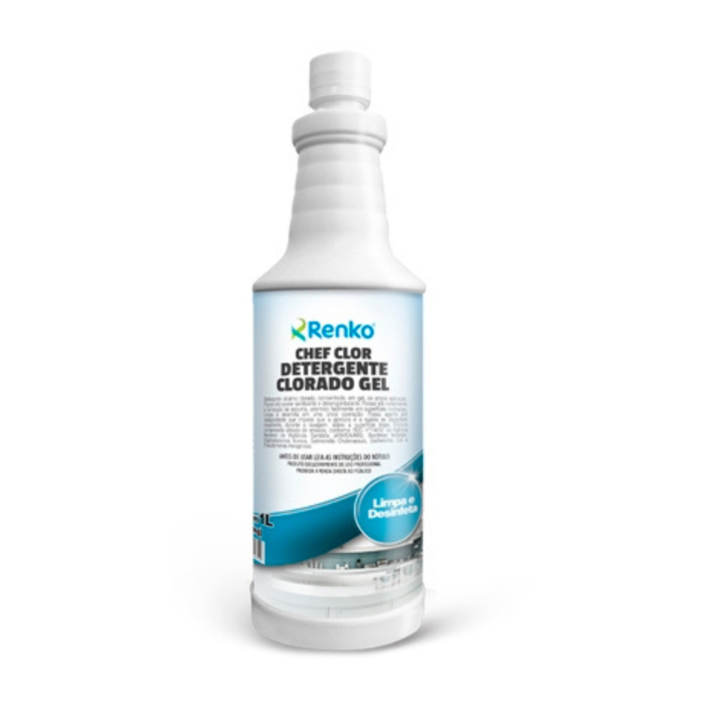 Chef Clor Detergente Clorado 1l Renko | Shopee Brasil
