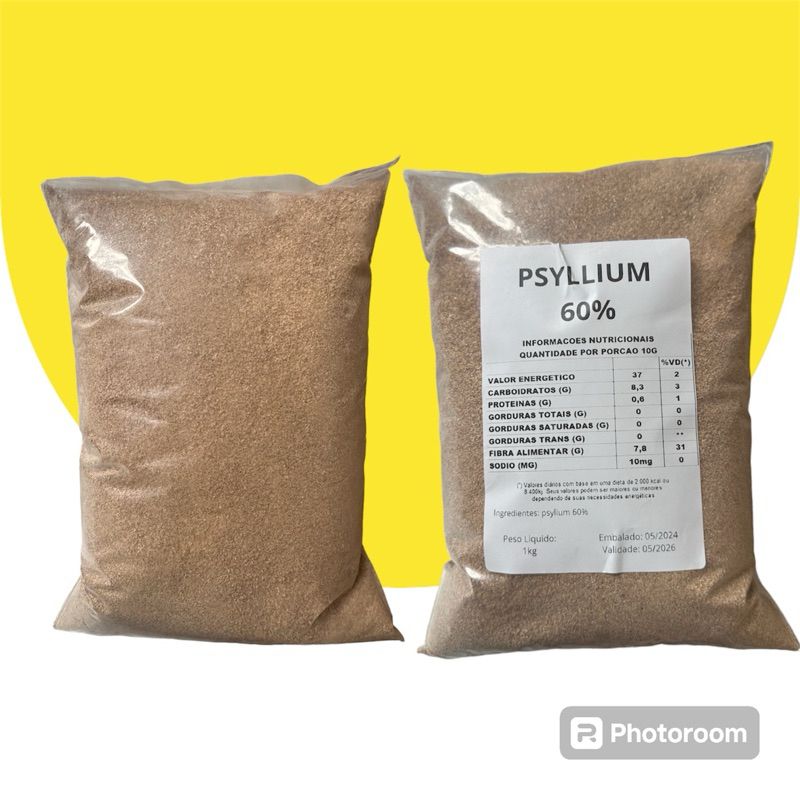 Psylium 1kg (60%) | Shopee Brasil