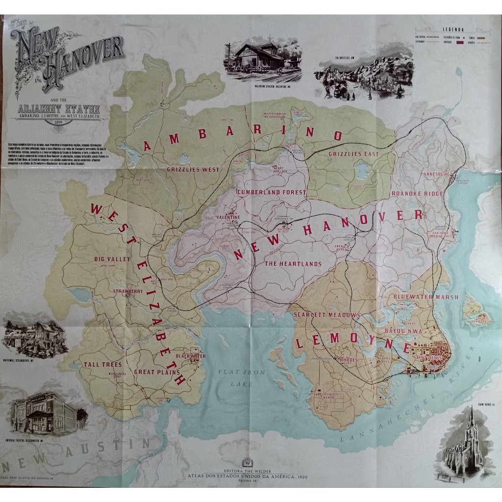 Mapa Red Dead Redemption 2 | Shopee Brasil