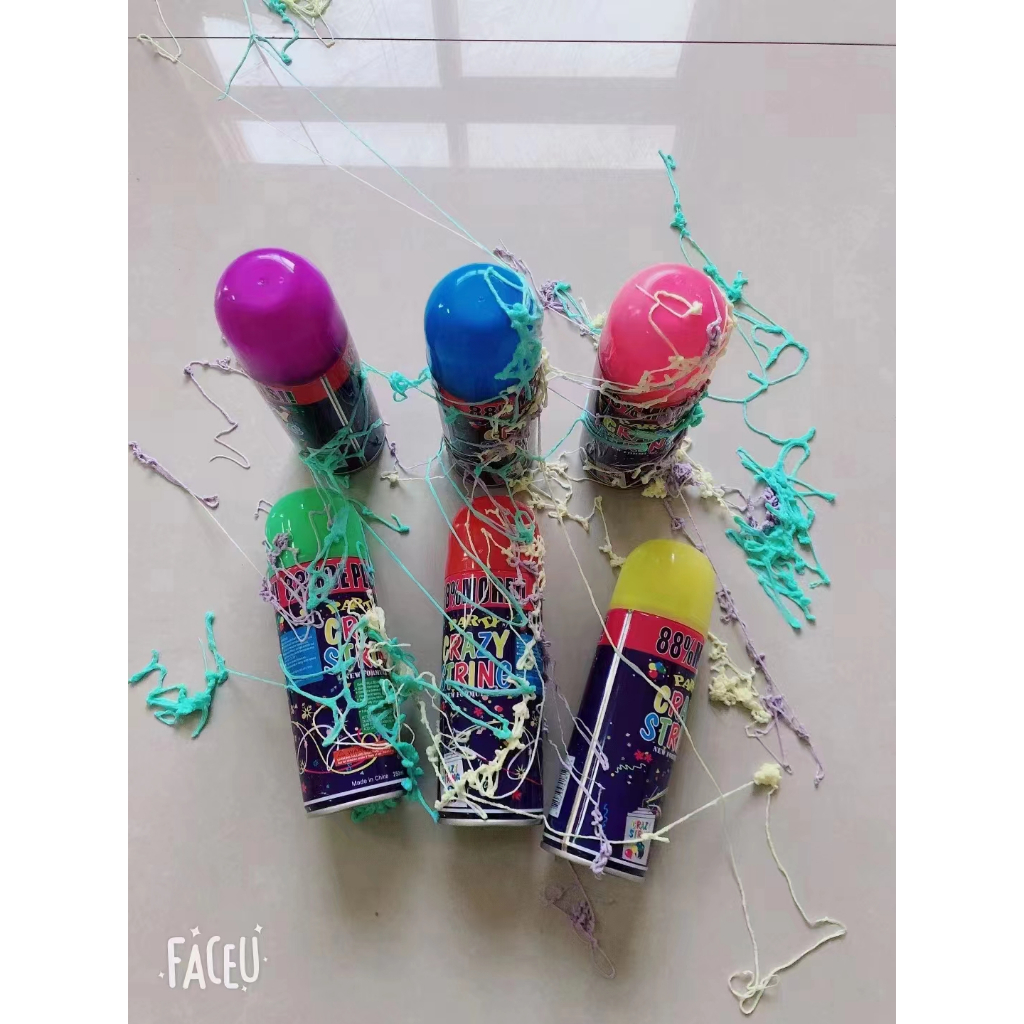 Serpentina Spray Aerossol Colorido 250ml | Shopee Brasil