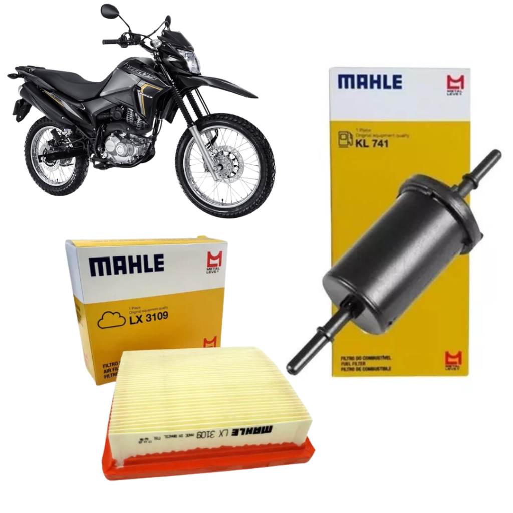 Kit Filtro De Ar Com Filtro De Gasolina Honda Bros 160 2016 a 2024 ...