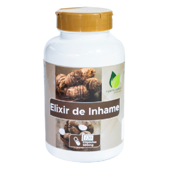 Elixir De Inhame 500MG 120 Capsulas (Fonte Verde). | Shopee Brasil