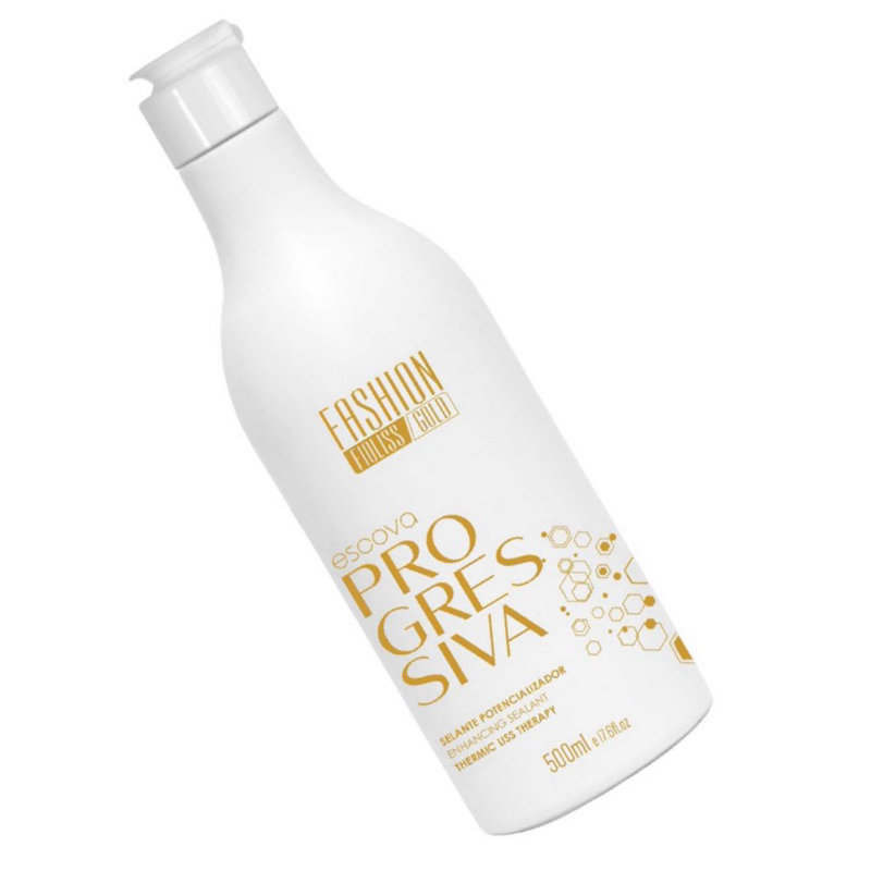 ESCOVA DEFINITIVA FASHION FIOLISS GOLD LISO ABSOLUTO 500ML | Shopee Brasil