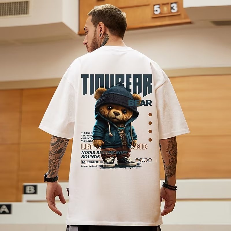 Camiseta OverSized Camisa Algodão Premium Urso Trapper Estilo | Shopee ...