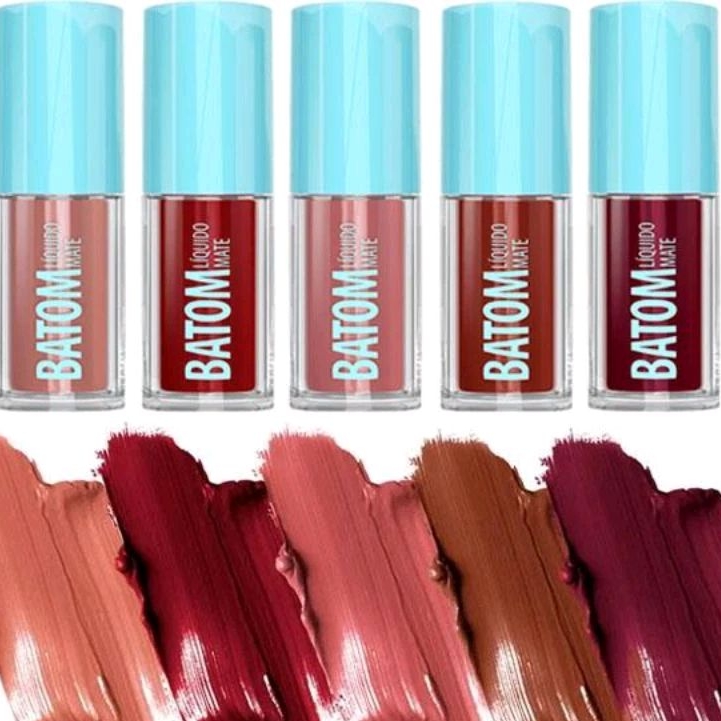Baton Boca rosa matte, líquido. | Shopee Brasil