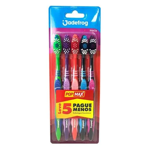 Escovas de Dente Pop Max JadePro 5 Escovas | Shopee Brasil