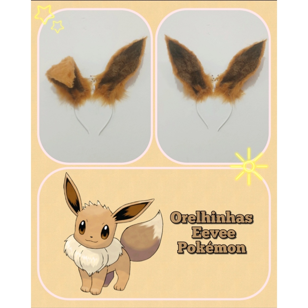 Orelhinhas EEVEE em tiara (POKÉMON) | Shopee Brasil