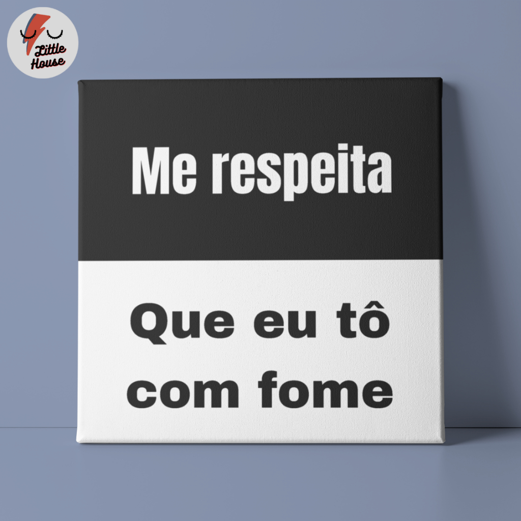 Azulejo Quadro Decorativo Cozinha Engraçado Frase Preto e Branco - Tô ...