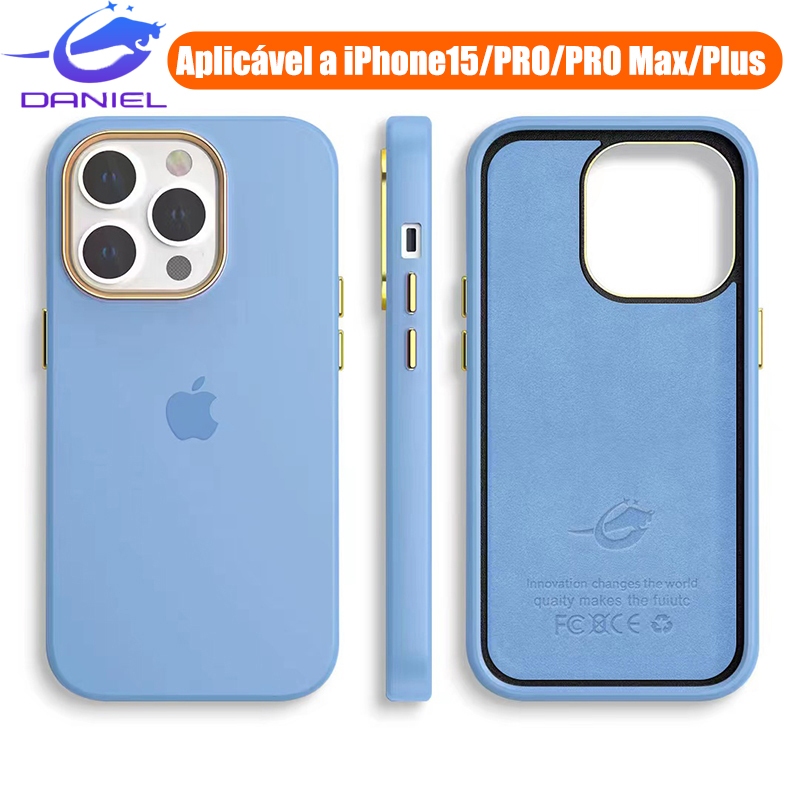 Capa Case Capinha Silicone Aveludado iPhone 15 15 Pro 15 Plus 15 Pro ...
