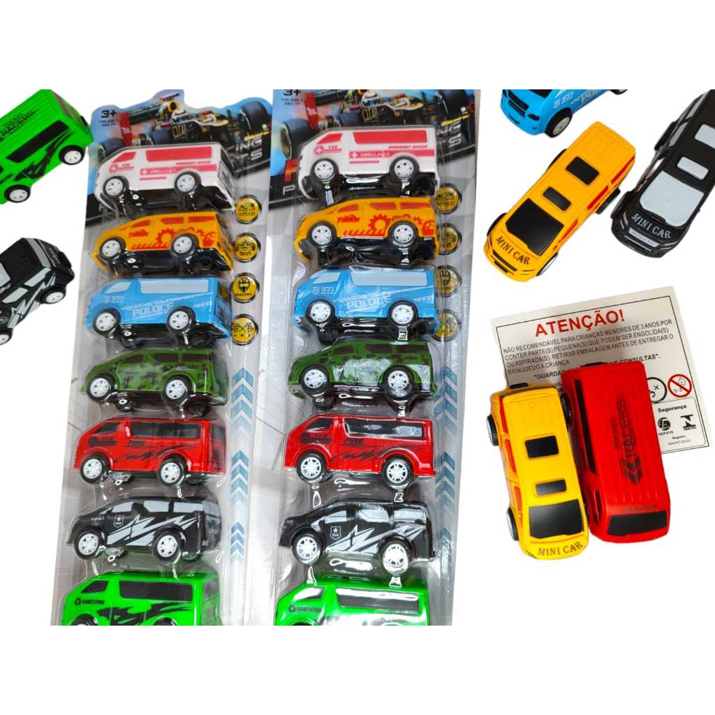 16 Carrinho Caminhão Colorido Fricção Para Kit Festa Lembrancinha ...