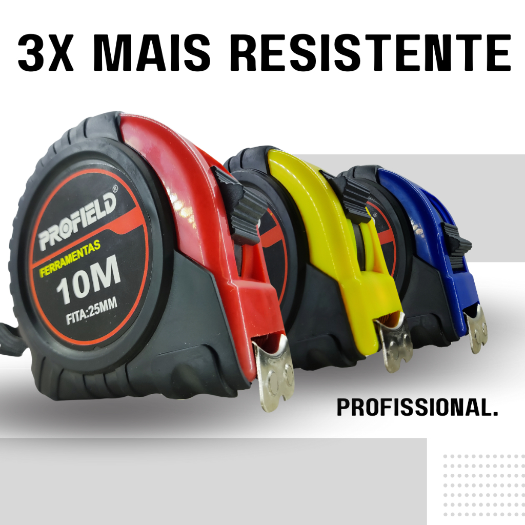 Trena Profissional Emborrachada 10m 7,5m 5m 3m Amarela, Azul, Vermelha ...