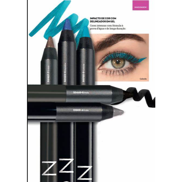 Avon Lapis Delineador em Gel - Lápis Delineador Colorido - Alta ...