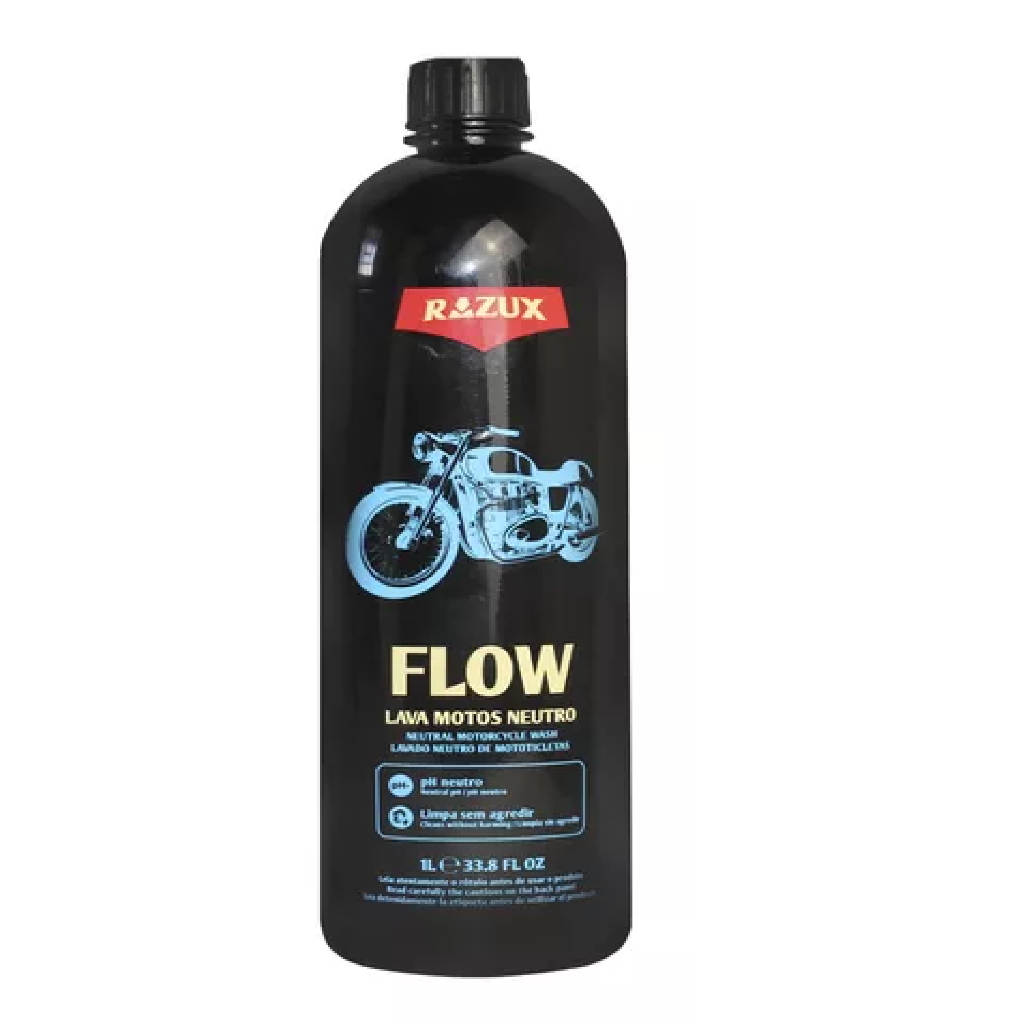 Lava Motos Shampoo Neutro Flow 1l Para Moto - Razux | Shopee Brasil