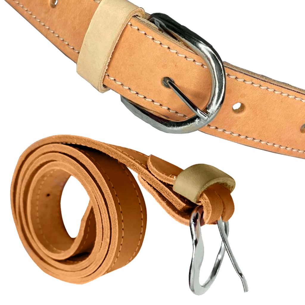 Cinto De Couro Natural Modelo Rústico Unisex Com Costura Lateral ...