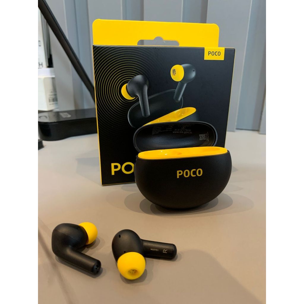 Fone de Ouvido Sem Fio Xiaomi Poco Pods Bluetooth e Microfone | Shopee ...