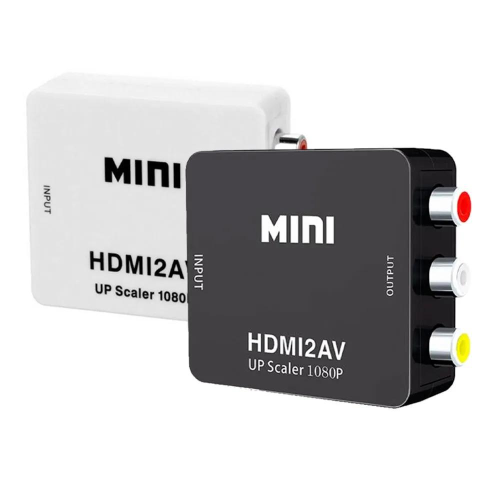 Mini Adaptador HDMI para 2AV Conversor para audio e video HMDI2AV ...