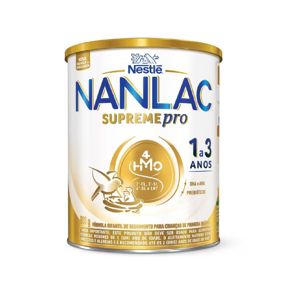 Fórmula Infantil Nanlac Supreme Pro 800g 1 a 3 anos | Shopee Brasil