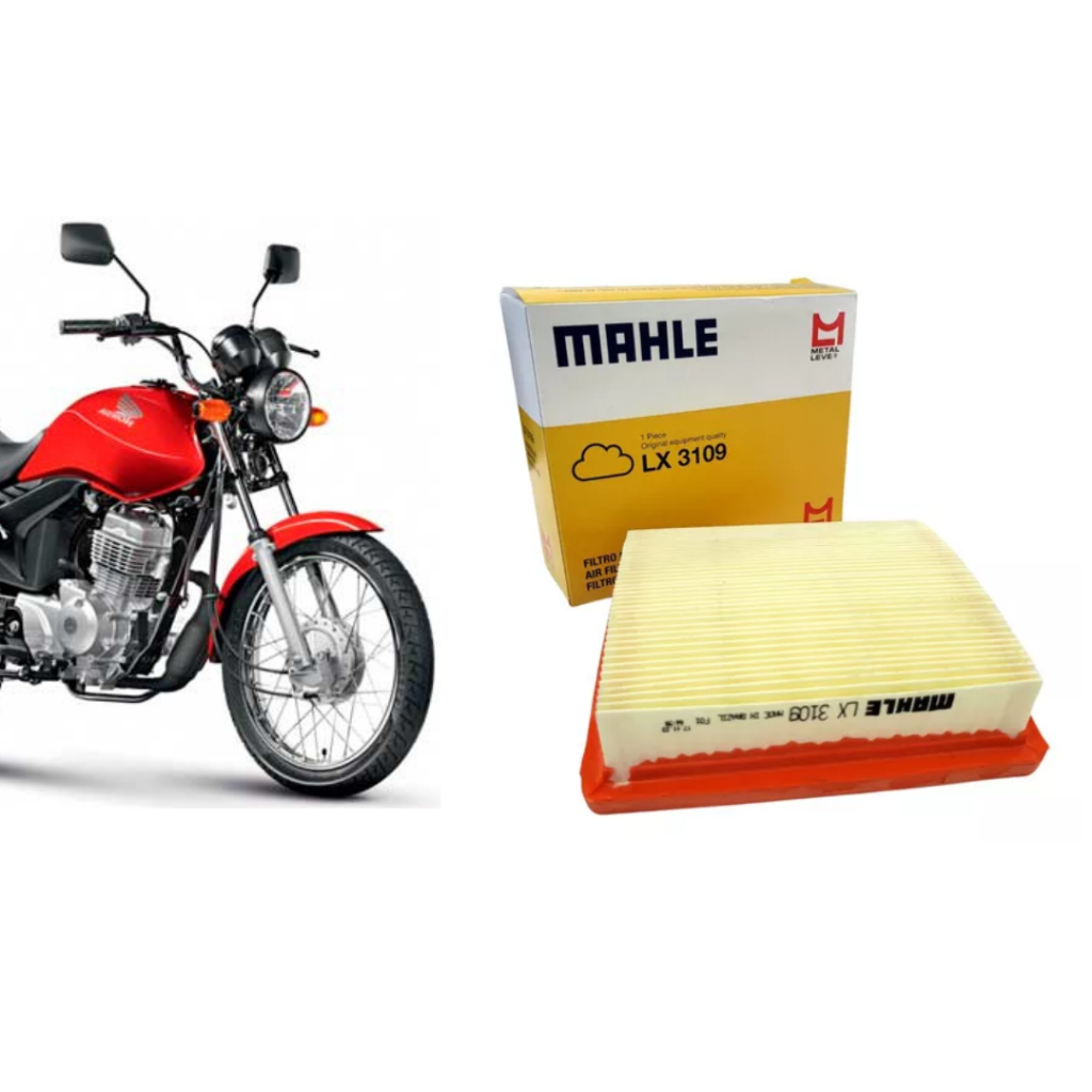 Filtro de Ar Honda CG Fan 125 2009 até 2013 Original Metal Leve Mahle ...