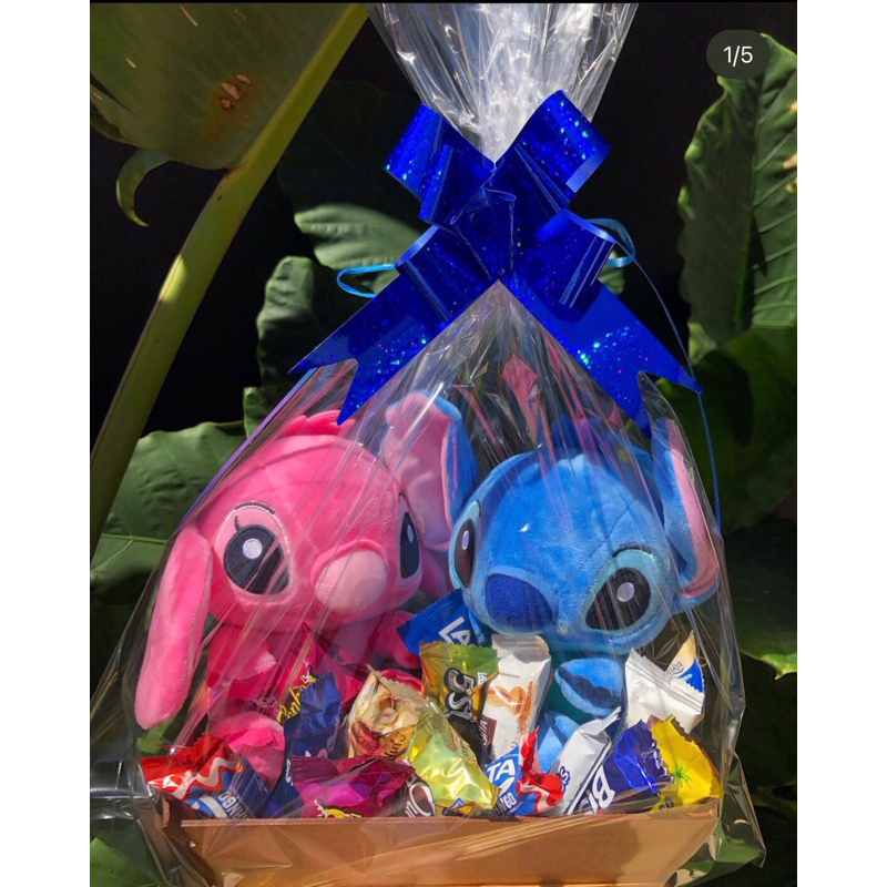 Cesta de chocolate Stitch - Cesta para presente - Cesta pedido de ...